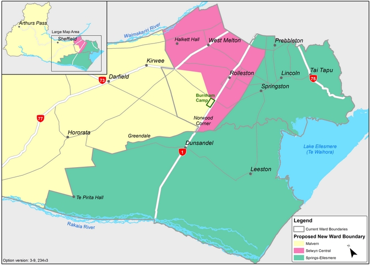 Selwyn District Council - Ward Boundary Options